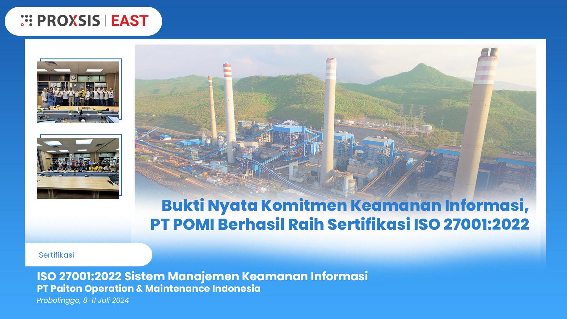 PT POMI Berhasil Raih Sertifikasi ISO 27001:2022