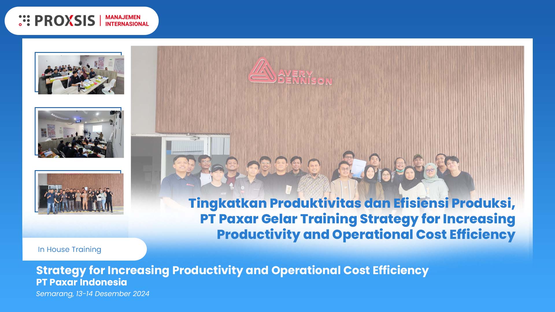 Tingkatkan Produktivitas dan Efisiensi Produksi, PT Paxar Gelar Training Strategy for Increasing ...